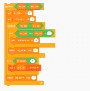 Undervisningsopplegg – Finn primtallene – Espens klasserom