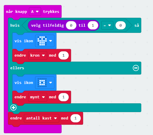 Undervisningsoppplegg – «Flip a coin» med microbit – Espens klasserom
